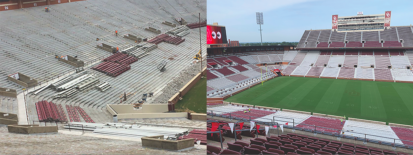 Gaylord Family Oklahoma Memorial Stadium Complete